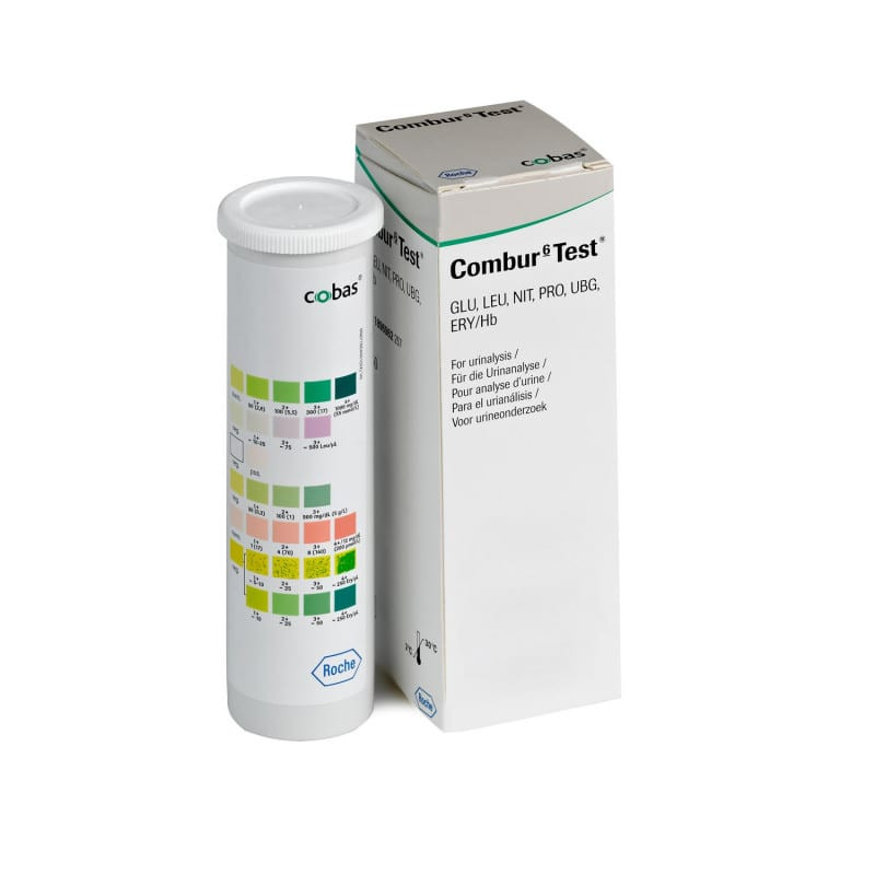Combur 6 test, 50 pcs urine test strips - Winterthur Medical