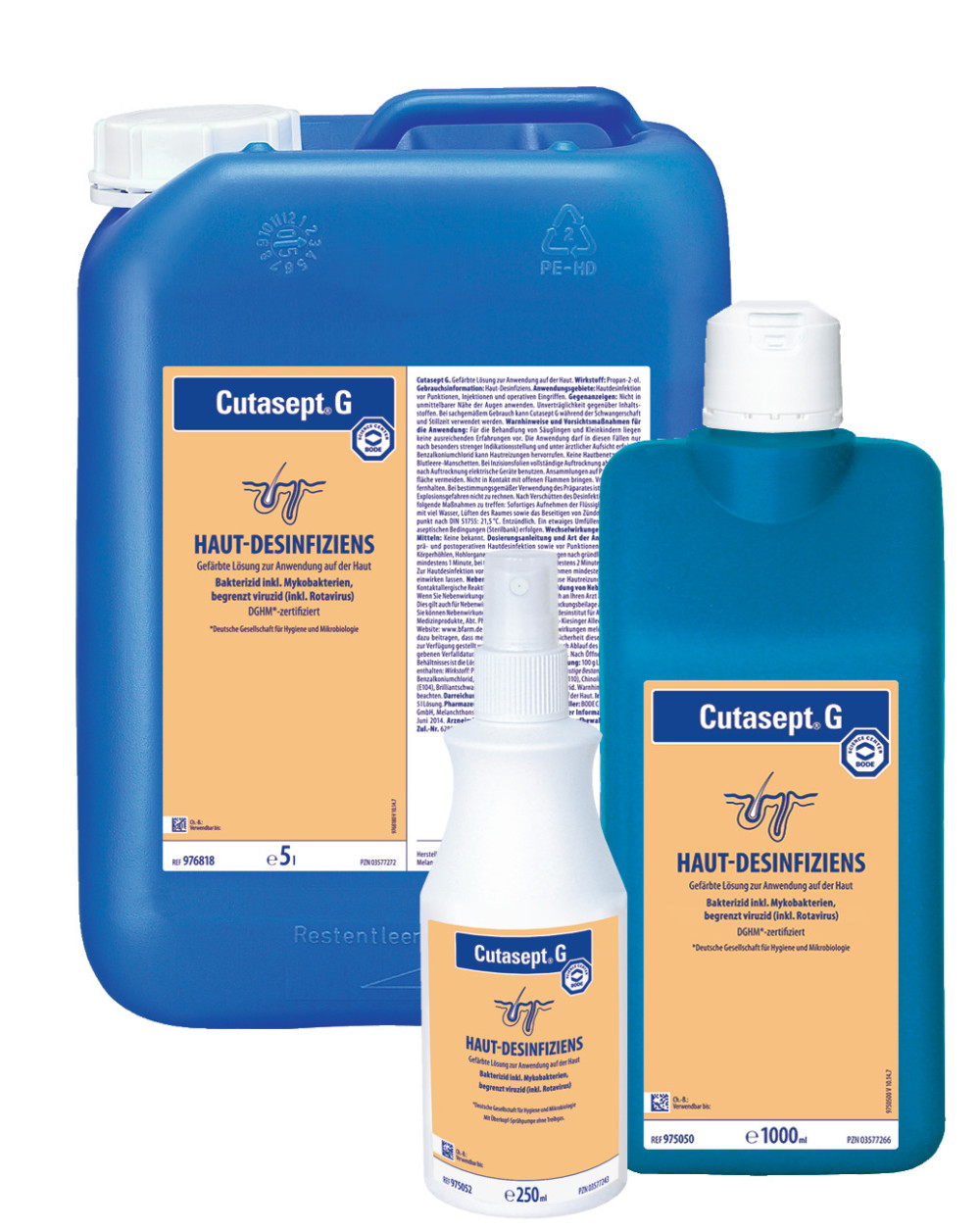 Cutasept® G tinted alcohol skin disinfectant 1000 ml - Winte