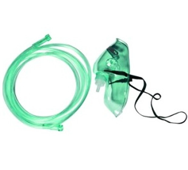 Oxygen mask and connecting tube for adult - Winterthur Medic
