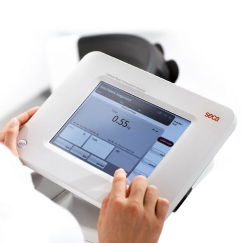 Seca medical body composition analyzer for determining body