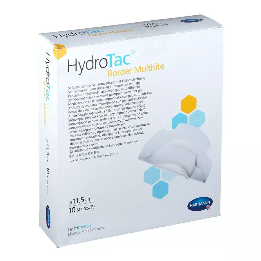 Foam dressing impregnated with HydroTac® Border Multisite ge